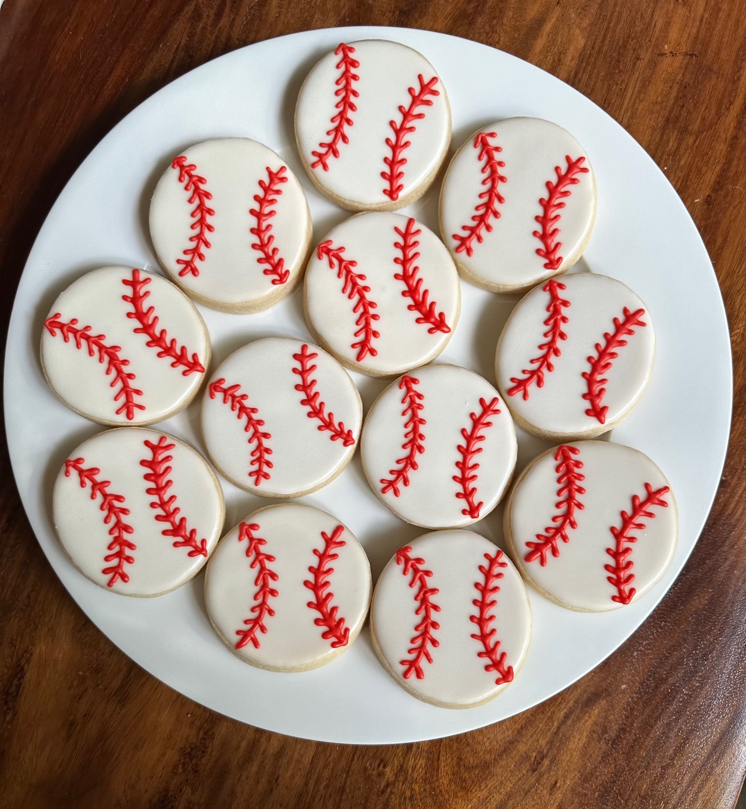 Baseball sugar cookies - one dozen – Bo's Bake Shop