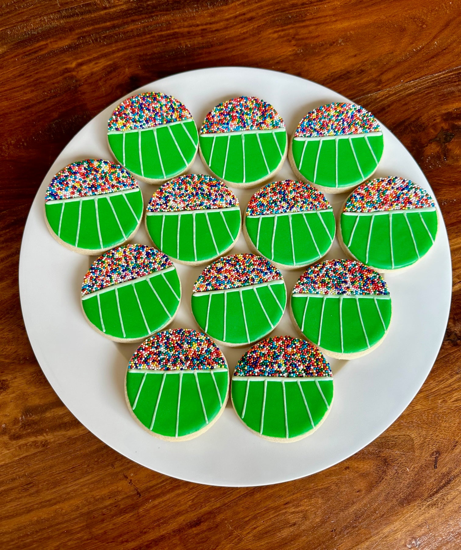 Football stadium sugar cookies - one dozen – Bo's Bake Shop